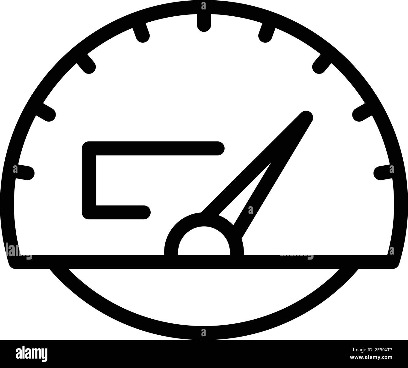 Linear car dashboard icon. Outline linear car dashboard vector icon for ...