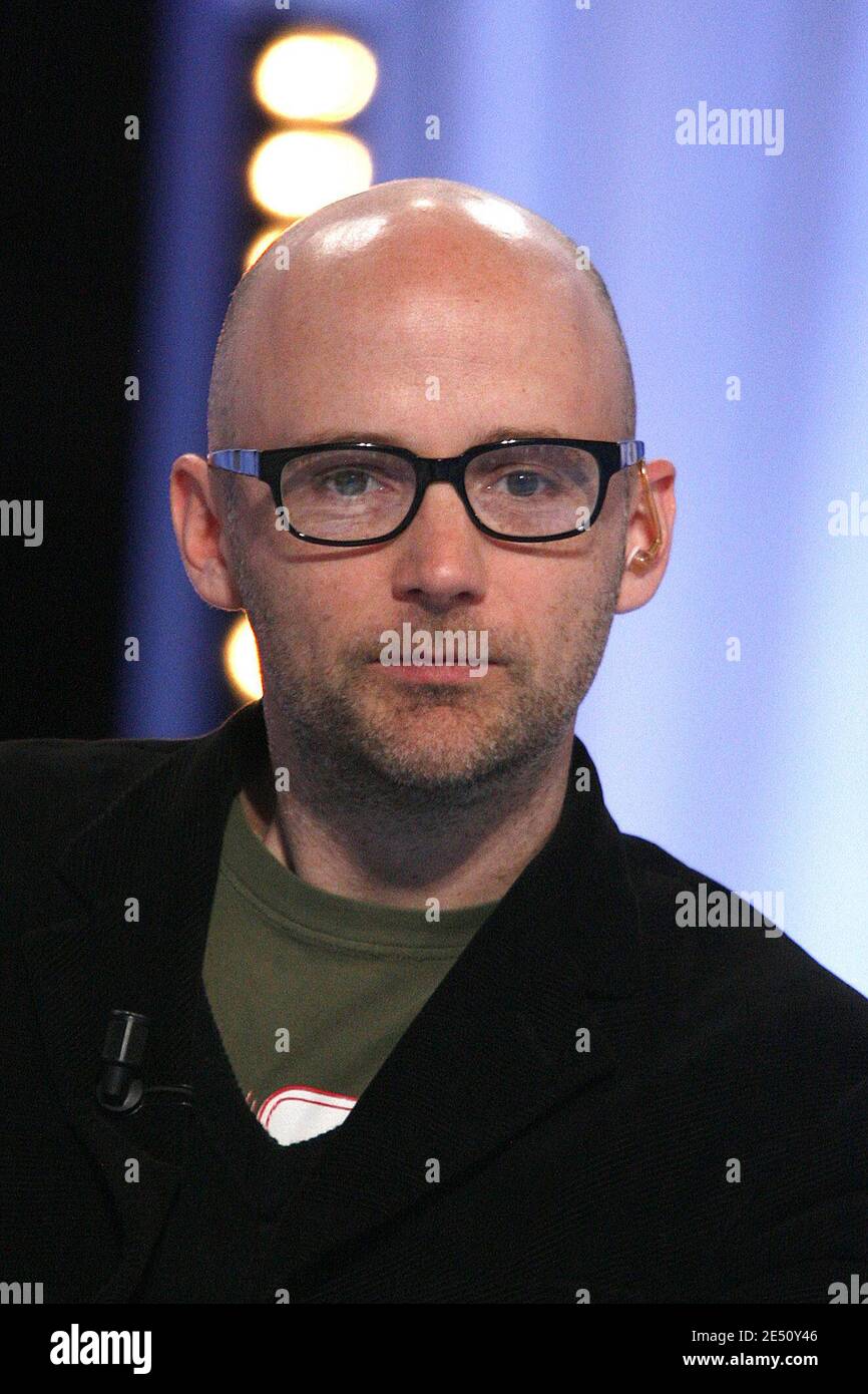 EXCLUSIVE - Moby attends the taping of a TV show in Paris, France on ...