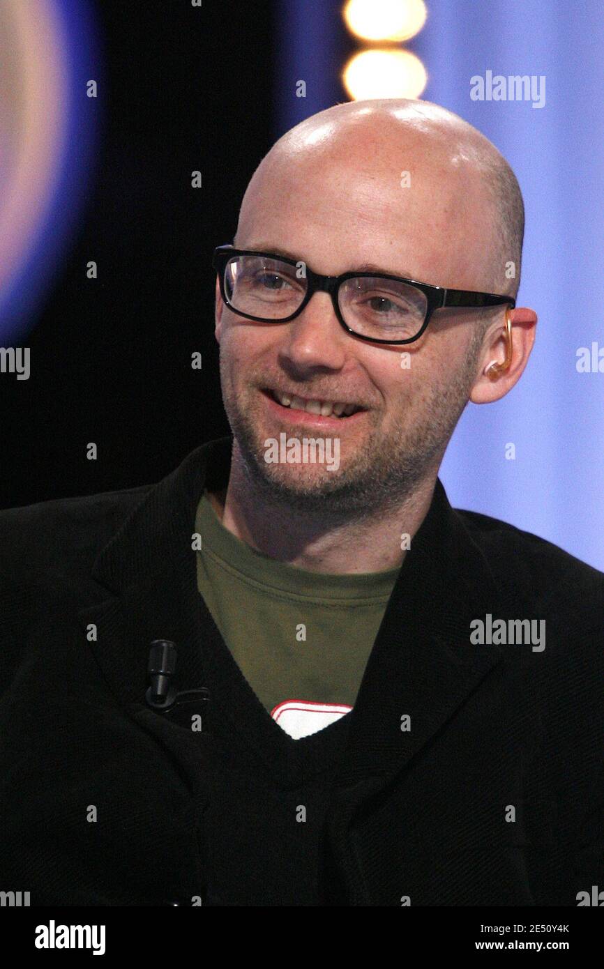 EXCLUSIVE - Moby attends the taping of a TV show in Paris, France on ...