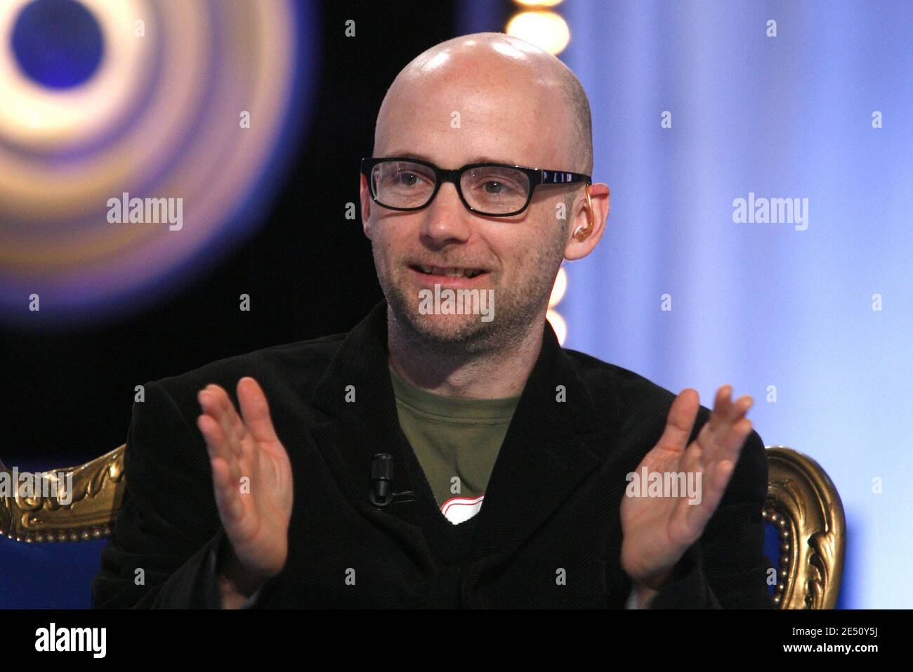 EXCLUSIVE - Moby attends the taping of a TV show in Paris, France on ...