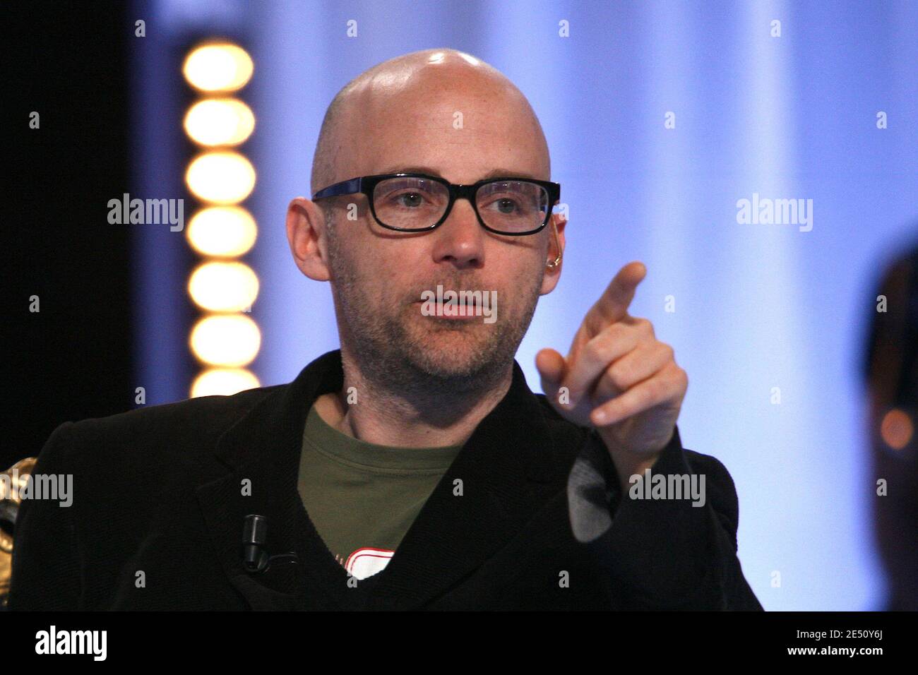 EXCLUSIVE - Moby attends the taping of a TV show in Paris, France on ...
