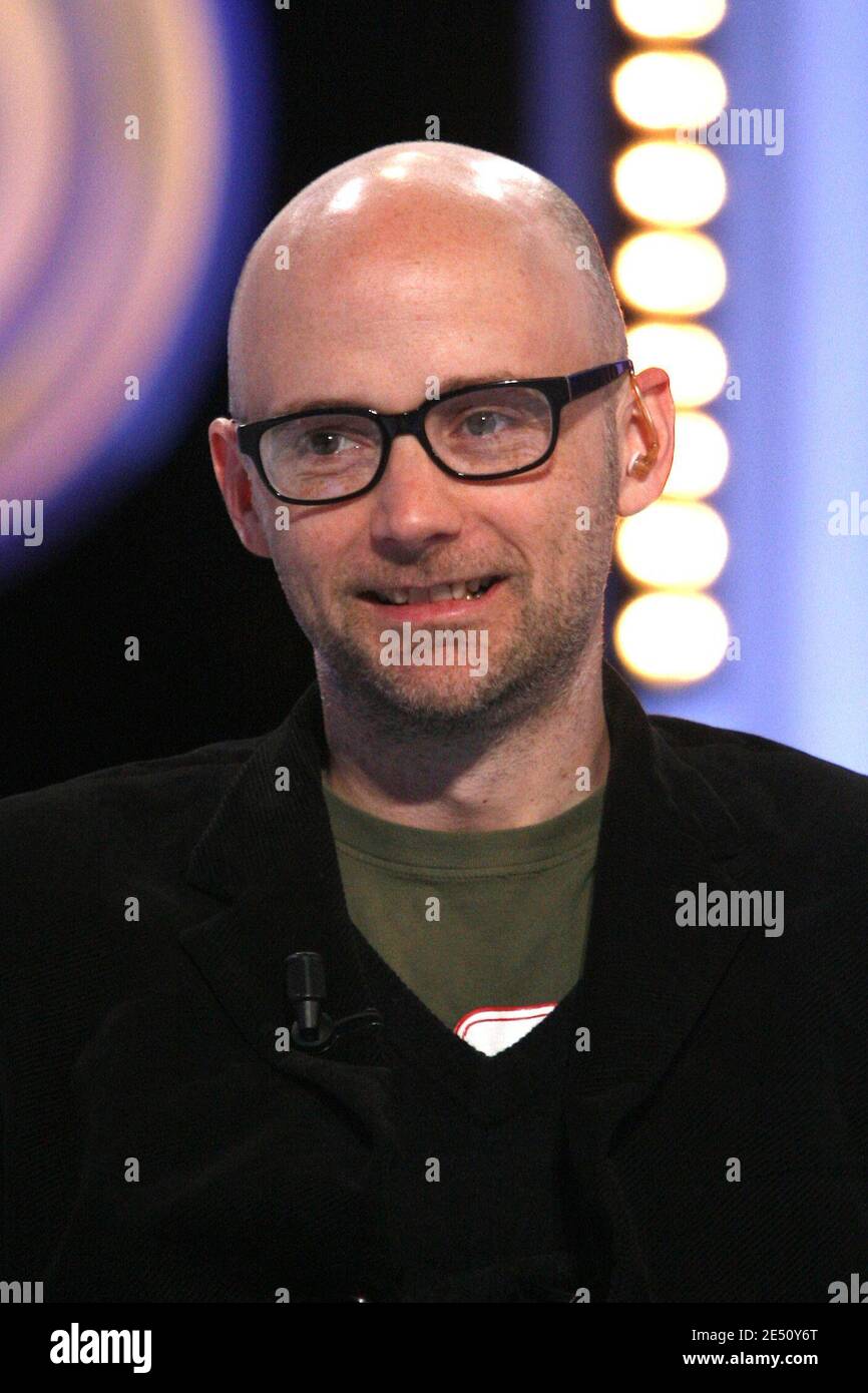 EXCLUSIVE - Moby attends the taping of a TV show in Paris, France on ...