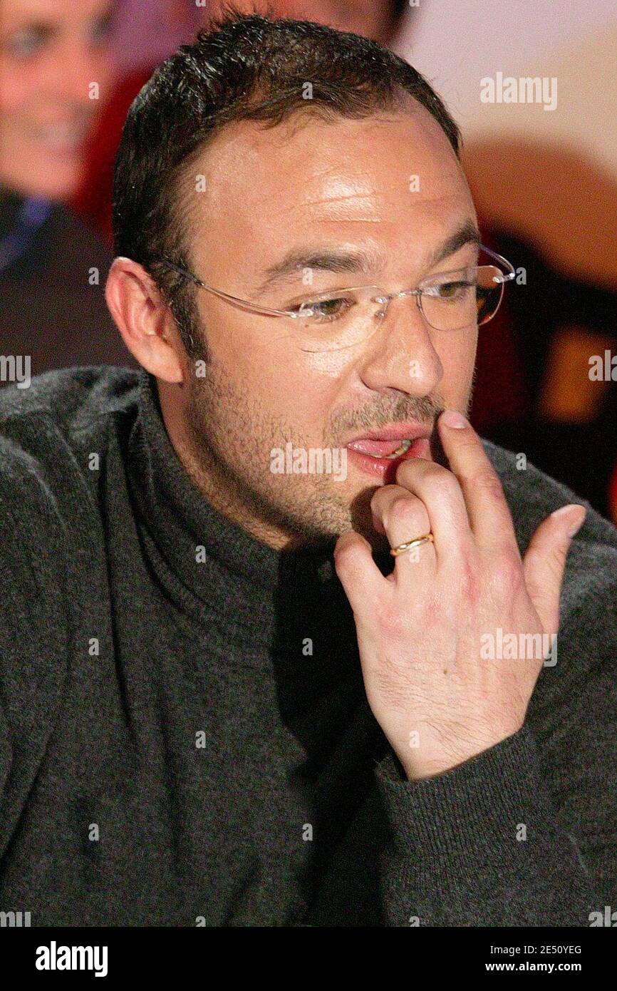 EXCLUSIVE - Alexandre Devoise attends the taping of a radio show in ...