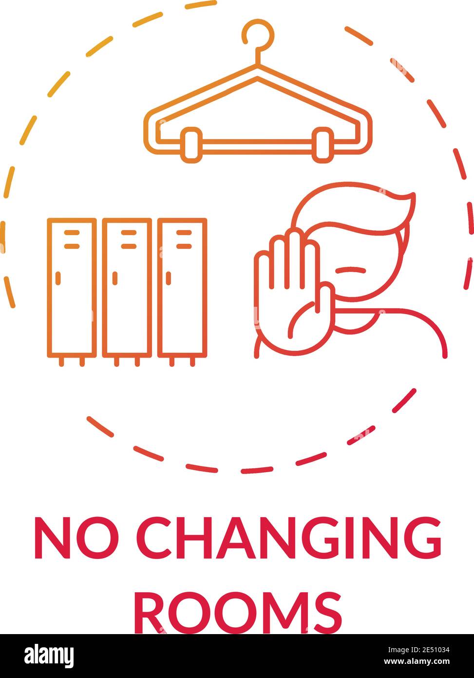 No changing rooms concept icon Stock Vector Image & Art - Alamy