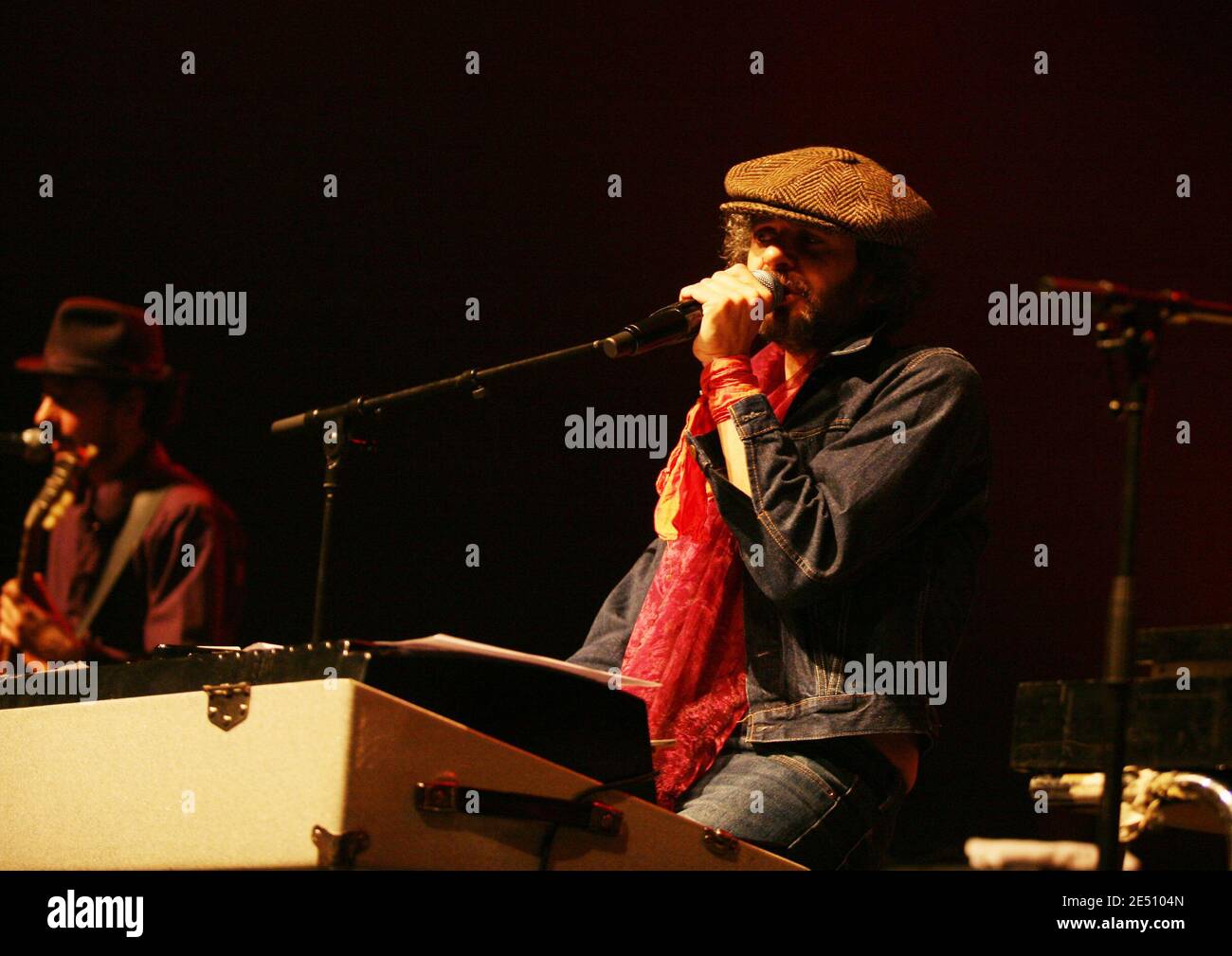 Singer Bazbaz performs live on stage at the Cigale in Paris, France, on ...