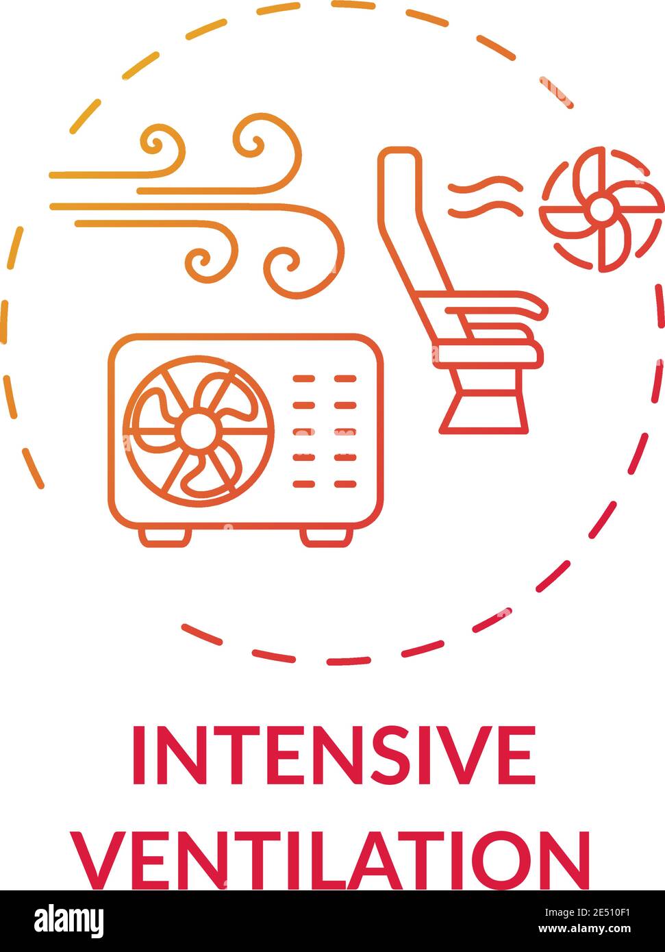 Intensive ventilation concept icon Stock Vector Image & Art - Alamy