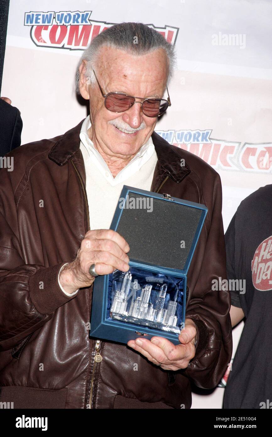 Stan Lee, founder of Marvel Comics, receives the first New York Comic ...