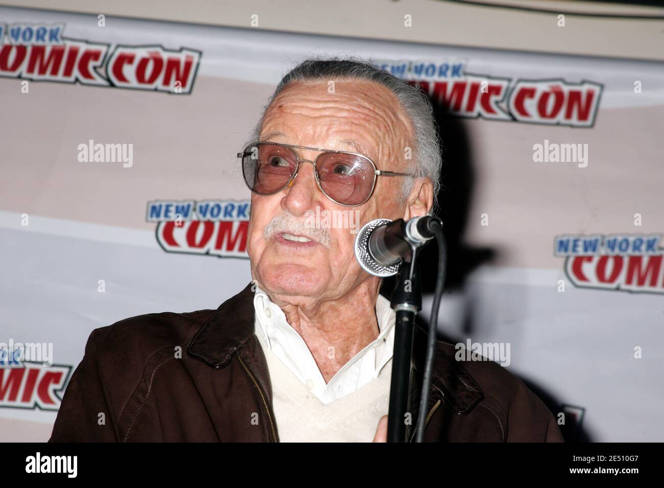 Stan Lee, founder of Marvel Comics, receives the first New York Comic ...