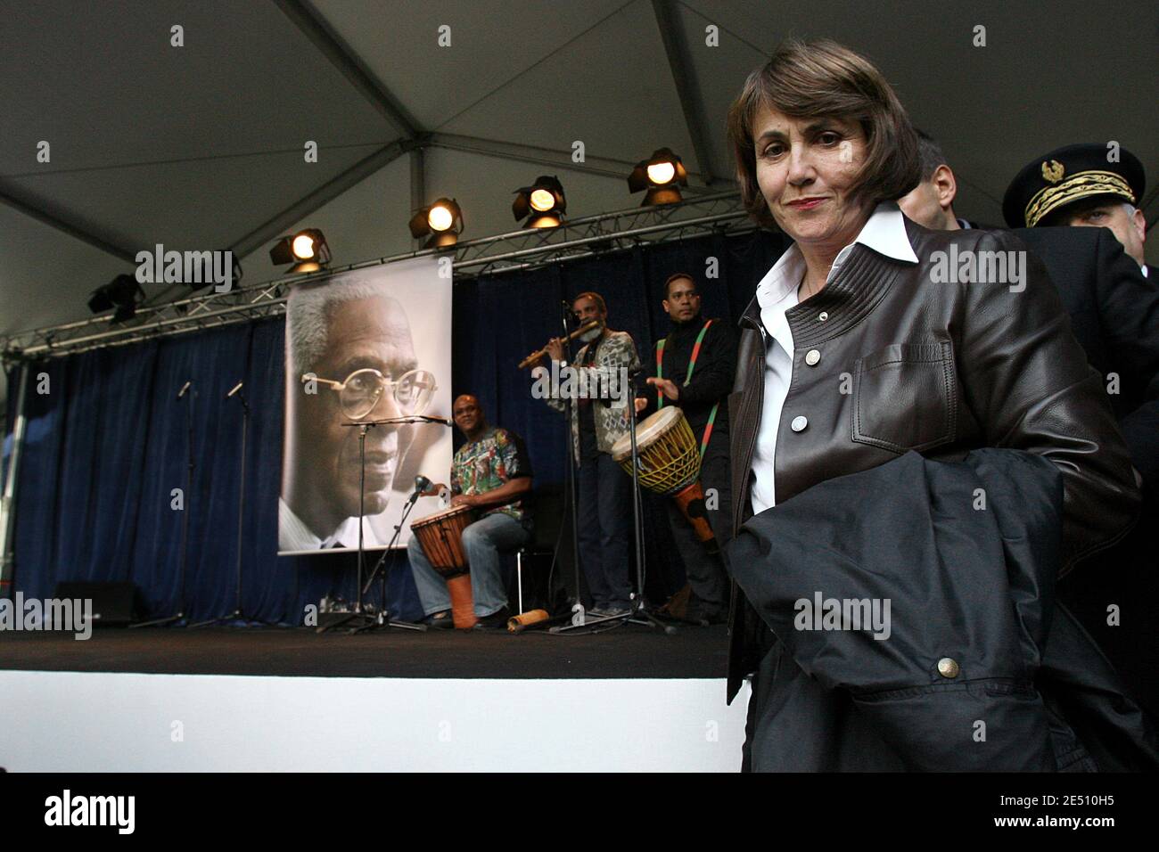 "French Culture Minister Christine Albanel attends a wake on April 19 ...