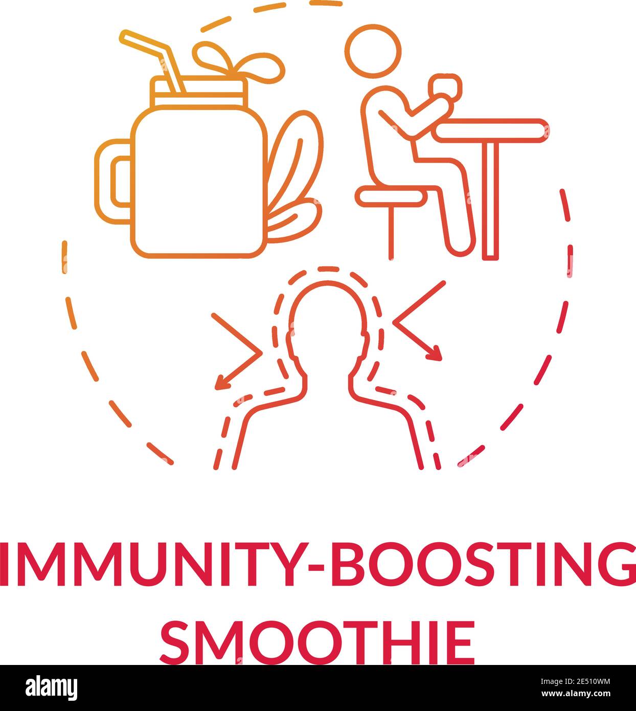 Immunity-boosting smoothie concept icon Stock Vector Image & Art - Alamy