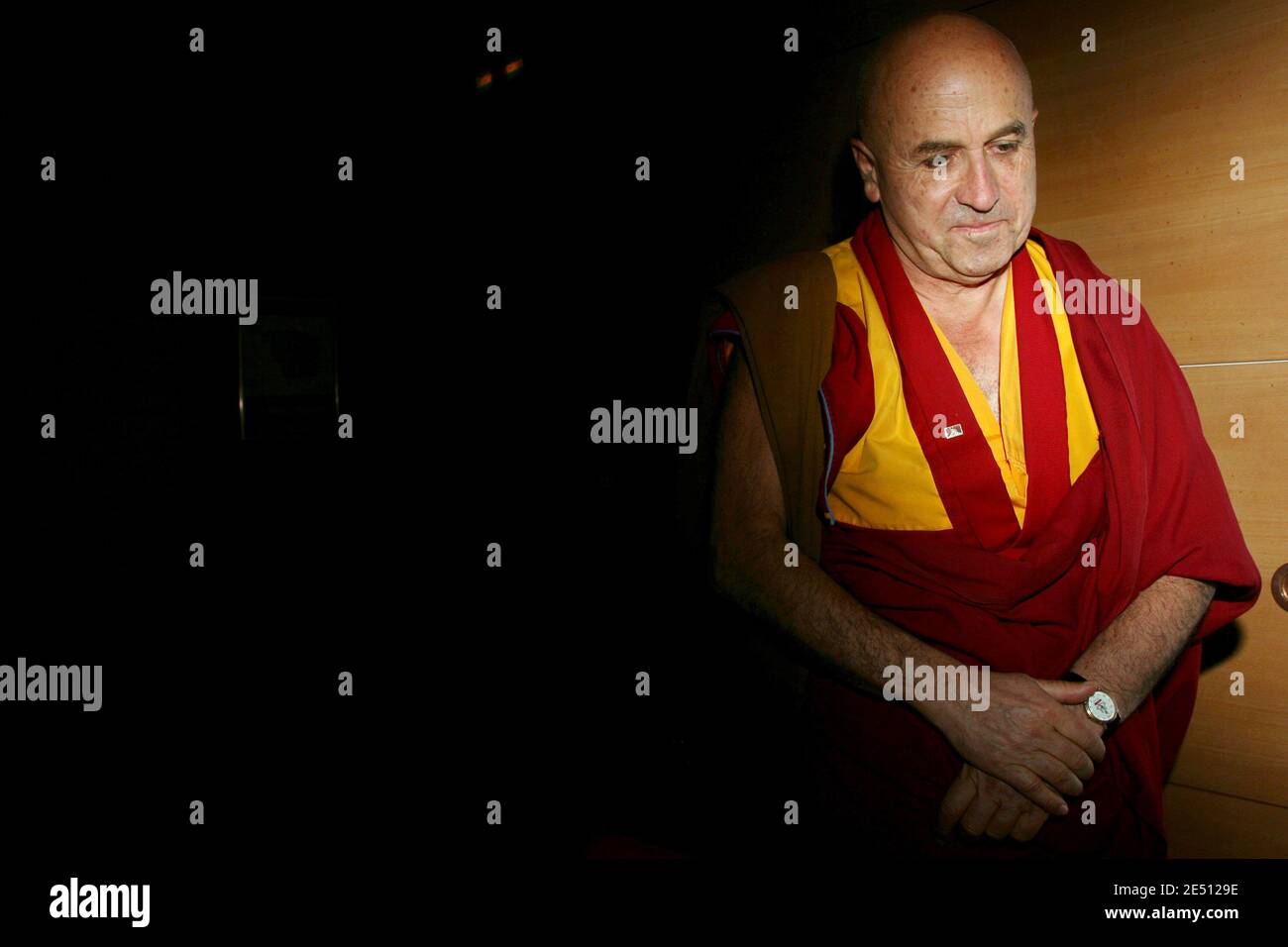 Dalai Lama's French translator and Buddhist monk Matthieu Ricard poses ...
