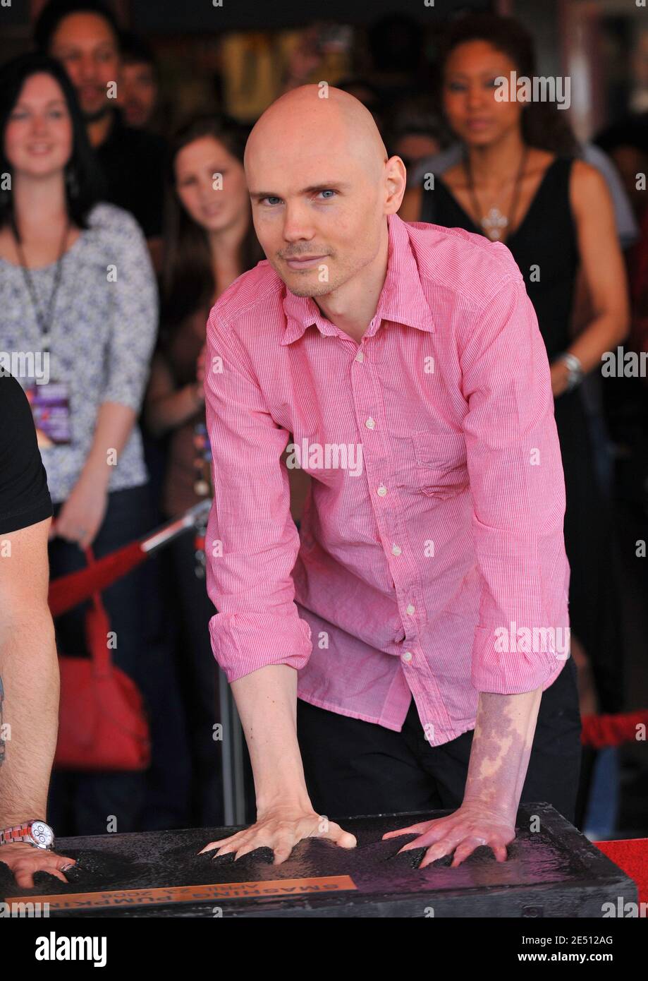 Jimmy Chamberlin (L) and Billy Corgan from rock band Smashing Pumpkins ...