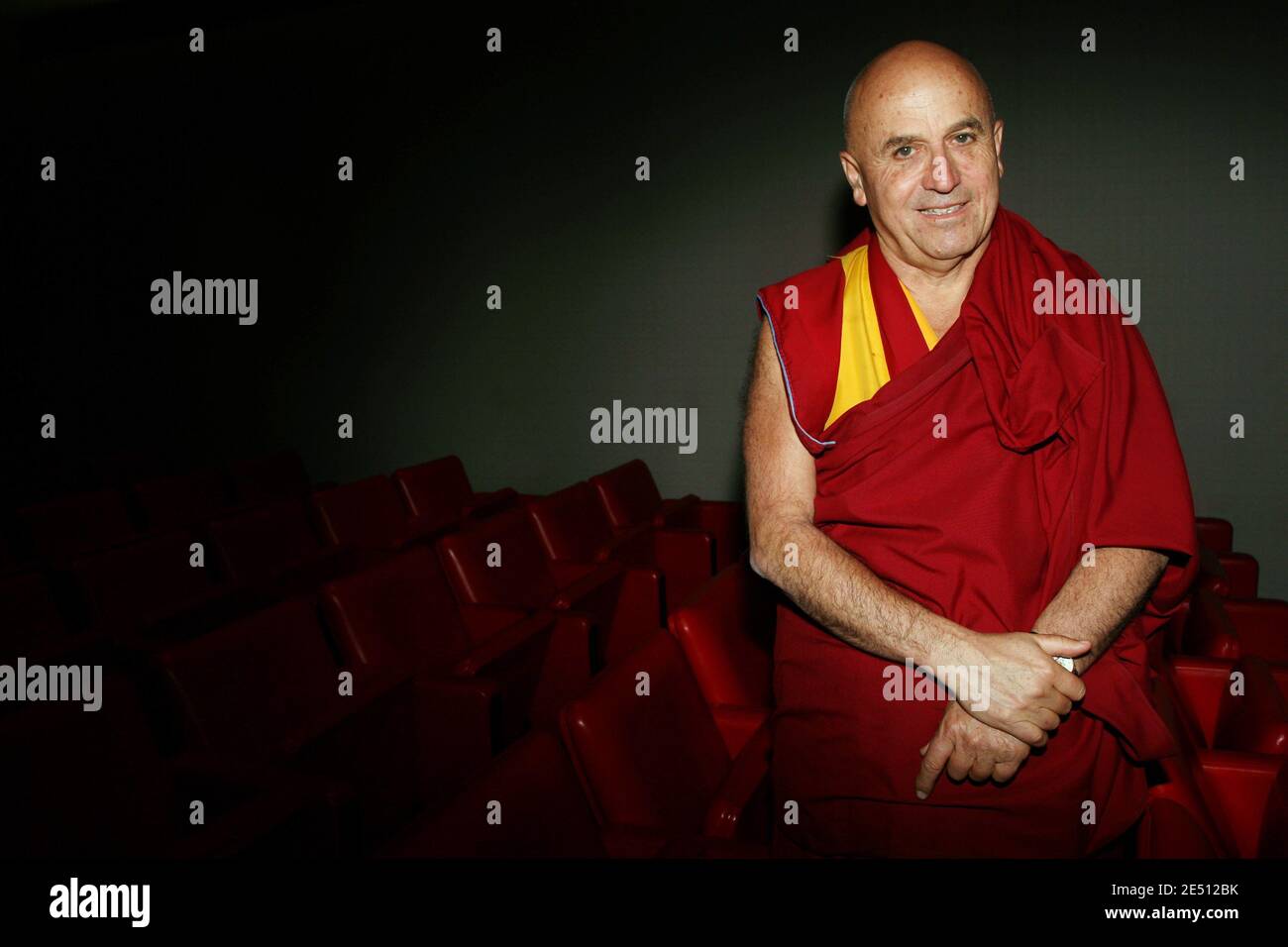 Dalai Lama's French translator and Buddhist monk Matthieu Ricard poses ...