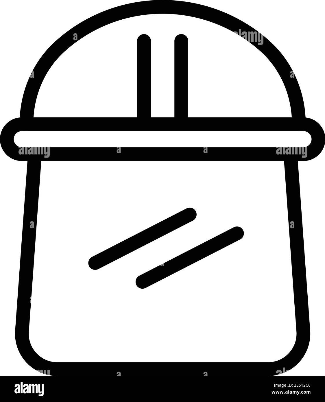 Face shield mask icon. Outline face shield mask vector icon for web ...