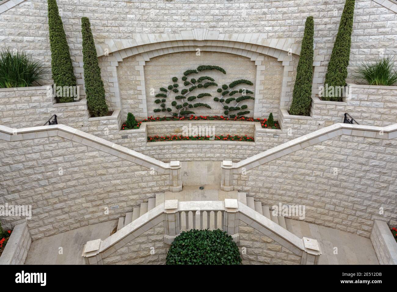 Bahai Garden in Haifa Stock Photo - Alamy
