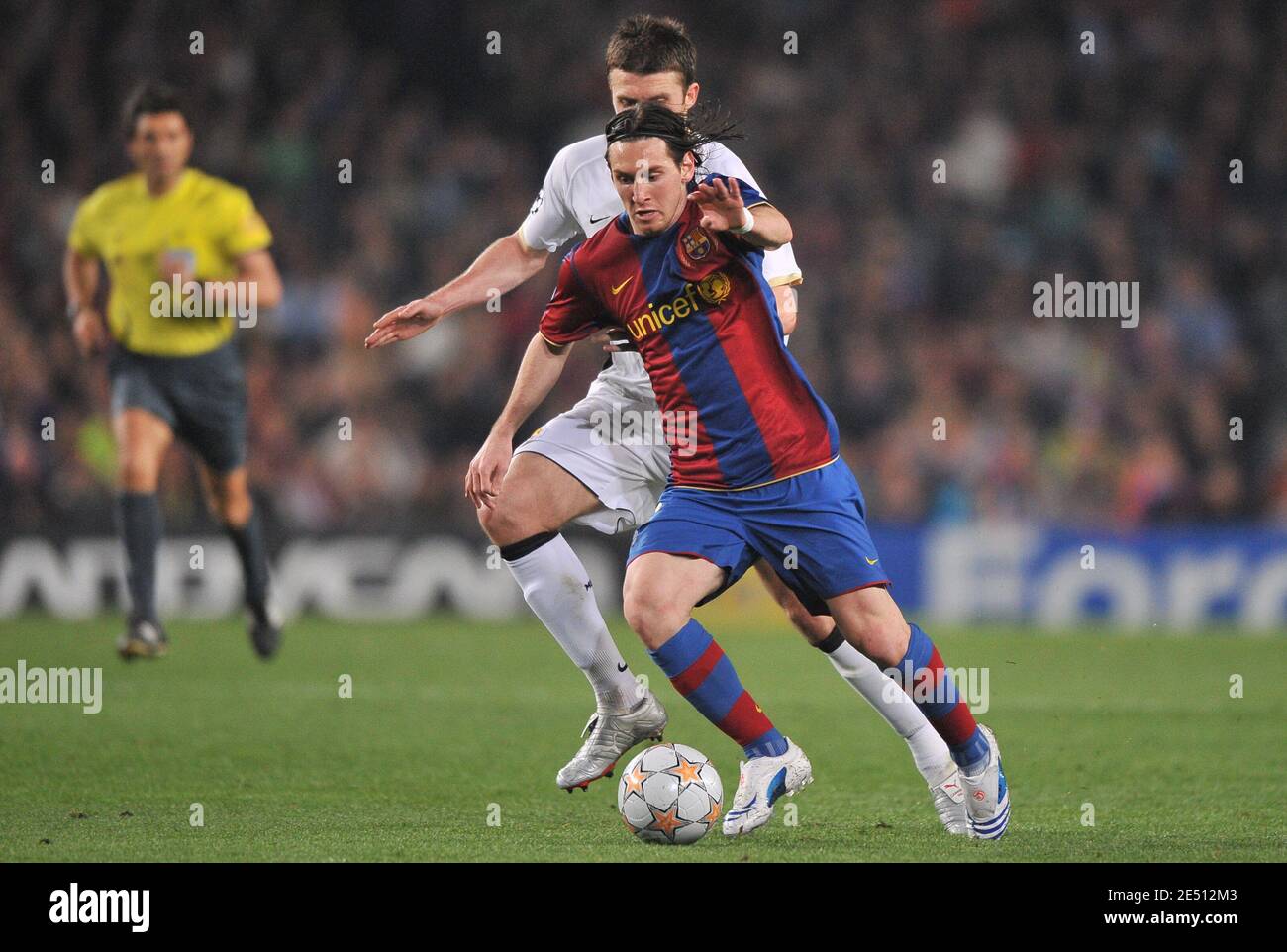 Barcelona's Lionel Messi during the UEFA Champions League semi-finals ...