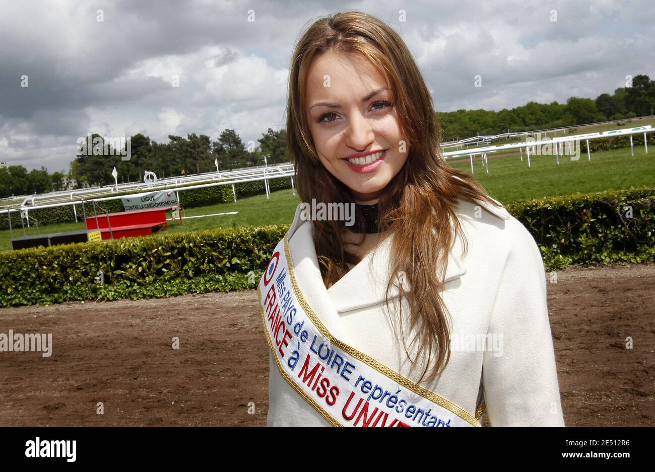 2nd runner-up of elected Miss France 2008 pageant, Laura Tanguy poses ...