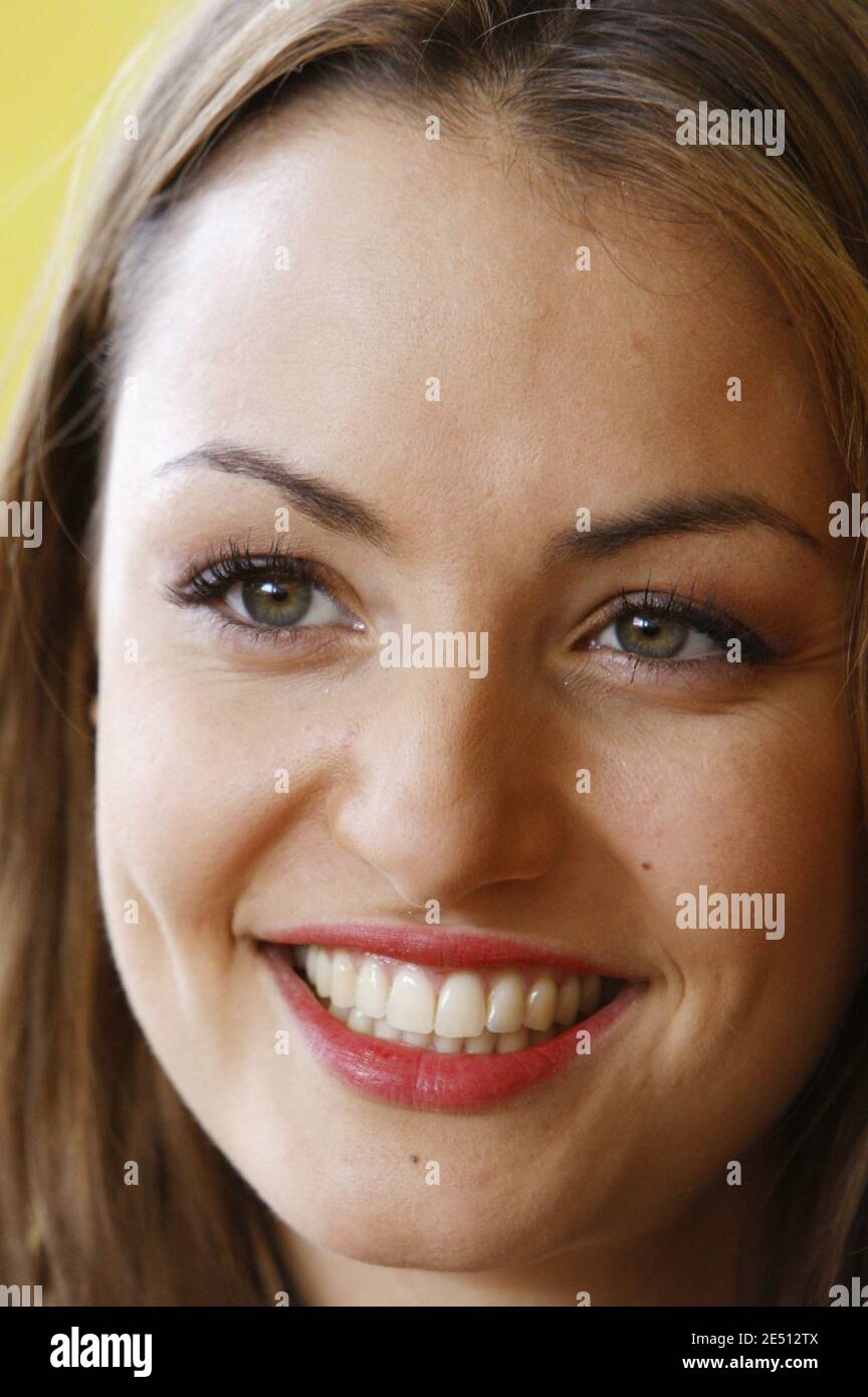 2nd runner-up of elected Miss France 2008 pageant, Laura Tanguy poses ...