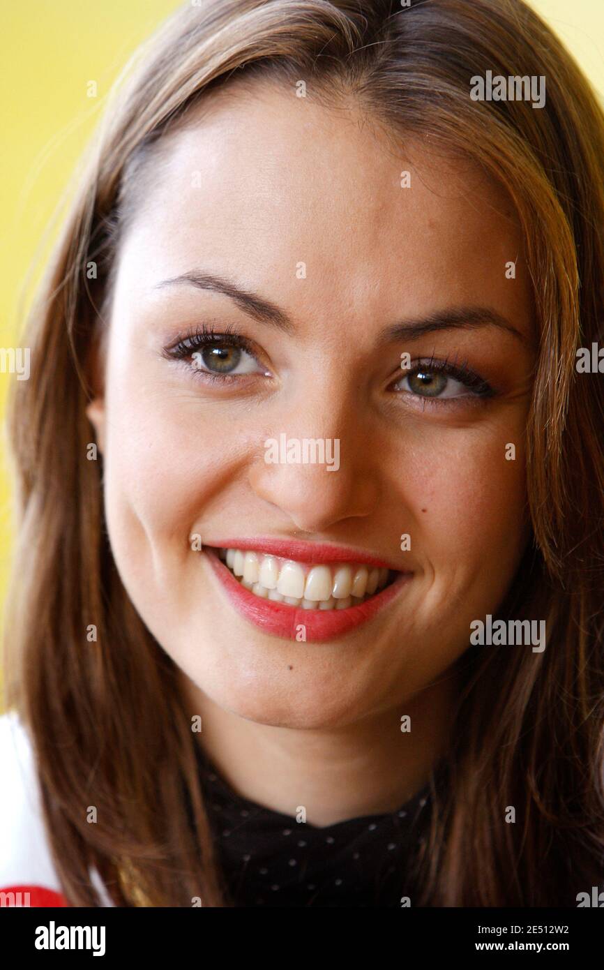 2nd runner-up of elected Miss France 2008 pageant, Laura Tanguy poses ...