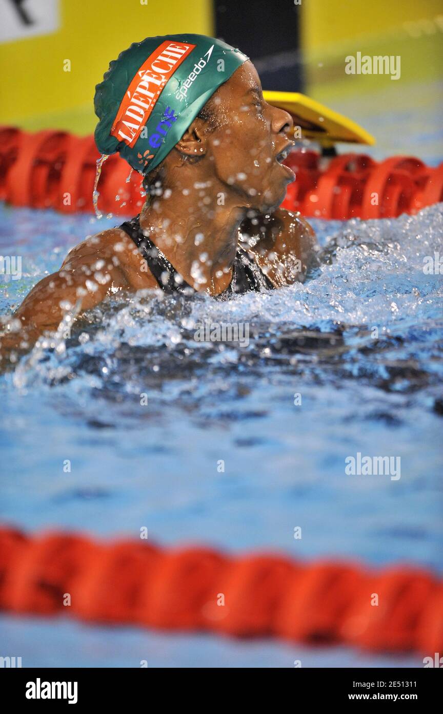 France's Malia Metella competes on women's 100m series the French ...