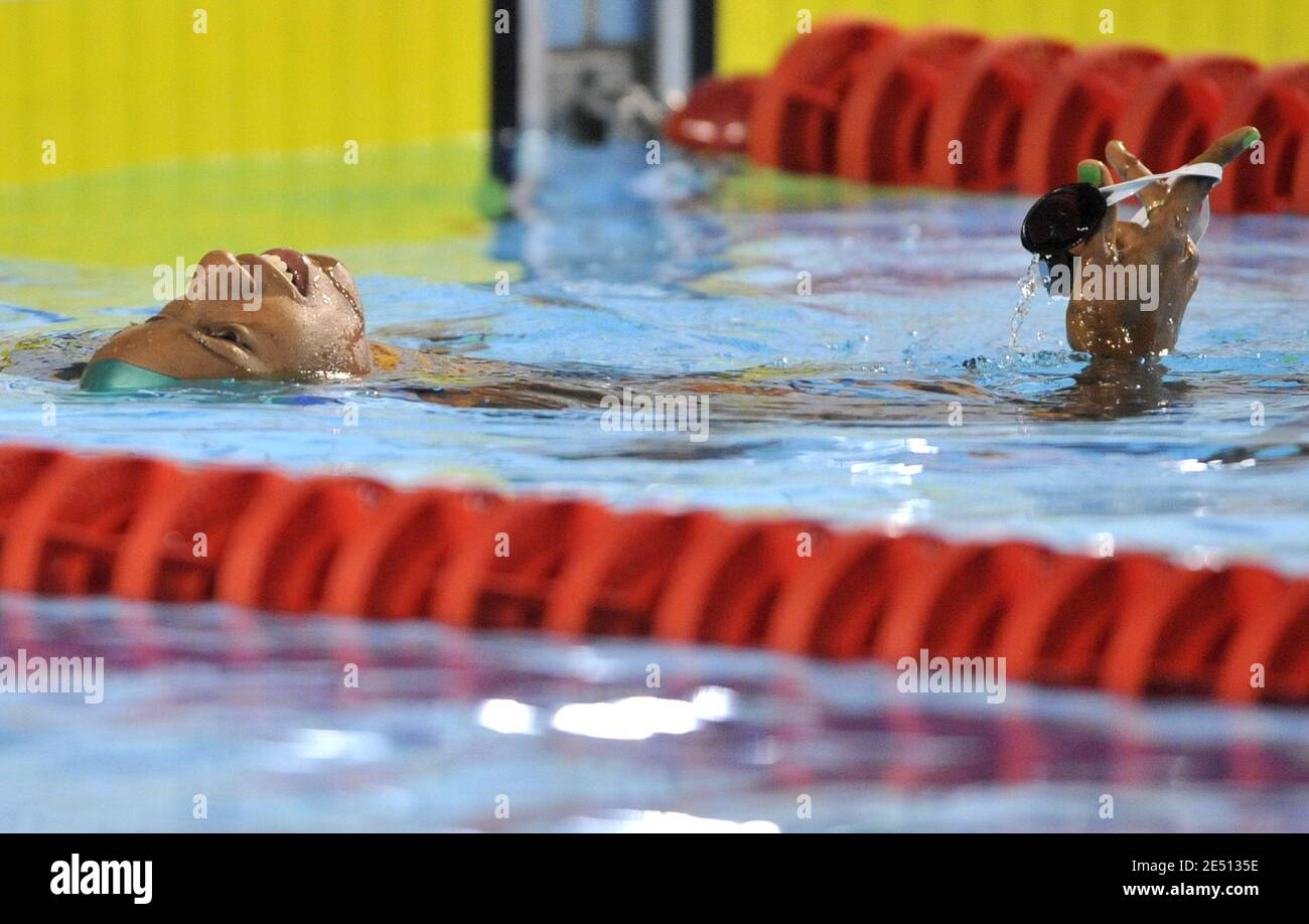 France's Malia Metella performs on women's 100m freestyle 1/2 finale ...