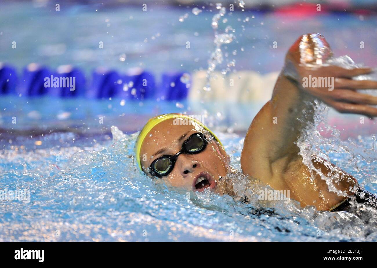 Romania's Camelia Potec competes on women's 800m freestyle series ...