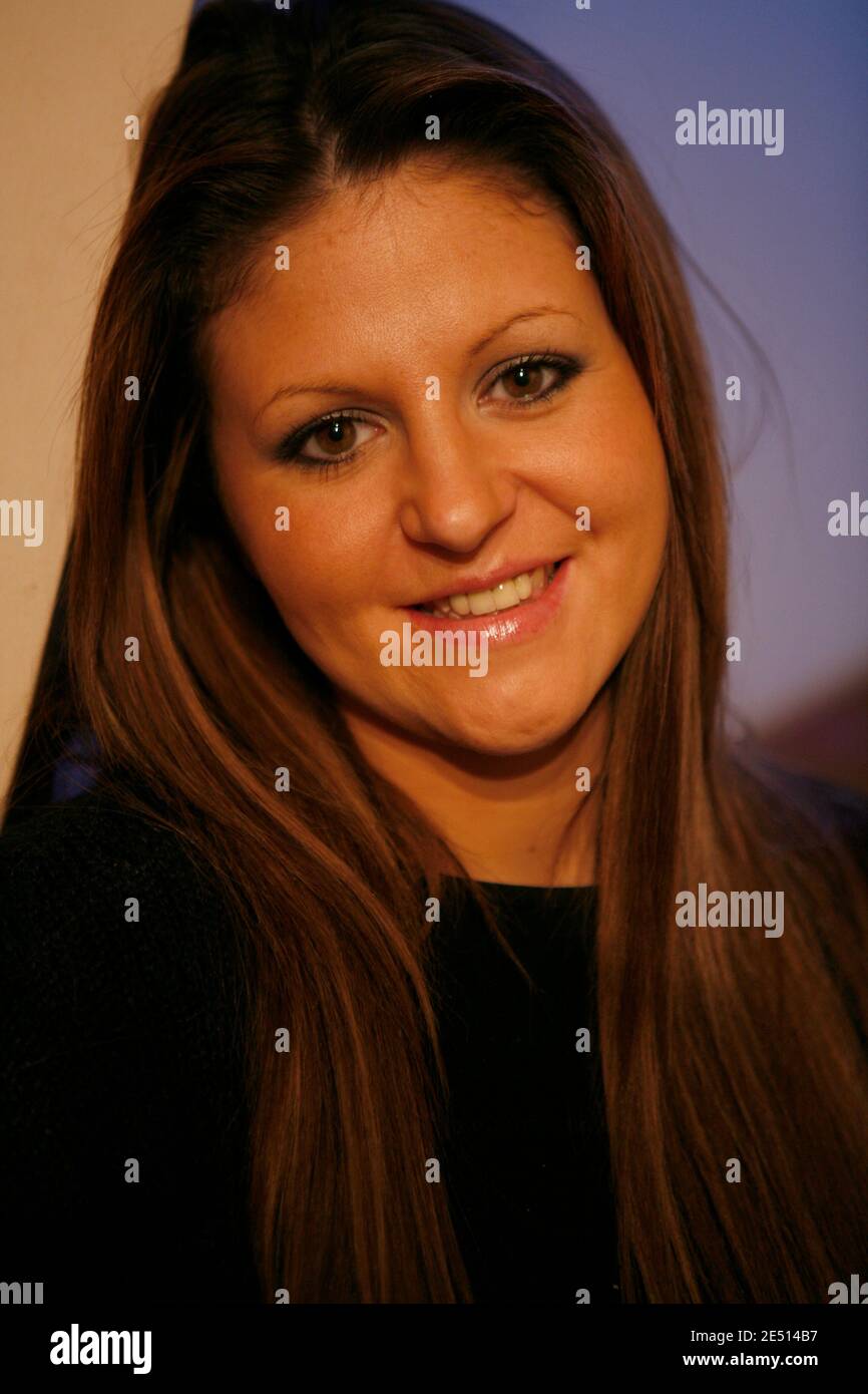 EXCLUSIVE - Cindy Sander attends the taping of a radio show in Paris ...