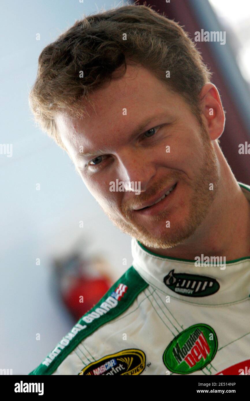 Dale Earnhardt Jr. during practice for the Aaron's 499 at the Talladega ...