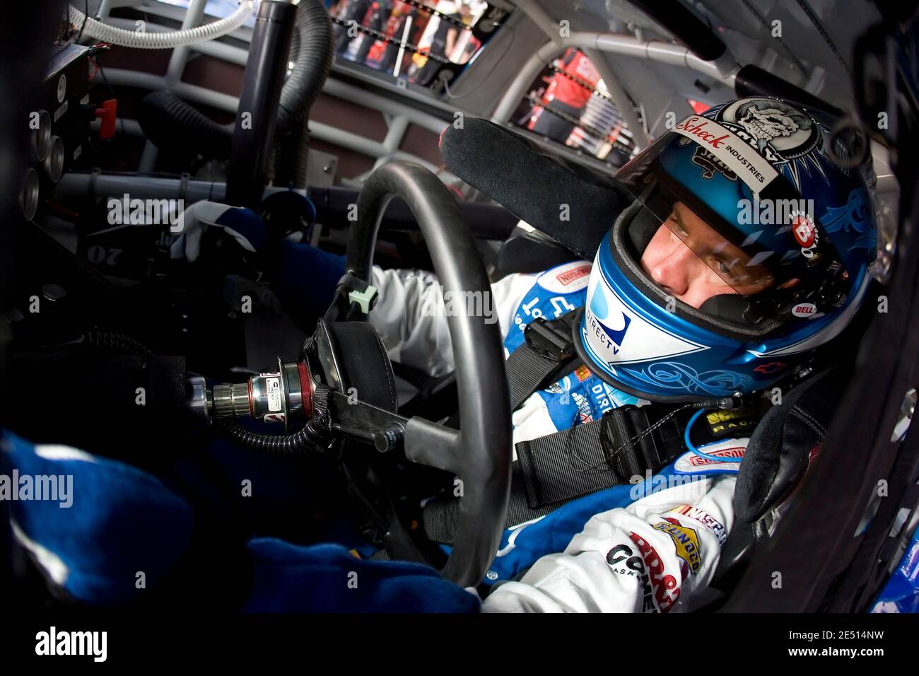Clint Bowyer before practice at Talladega Superspeedway for the running ...