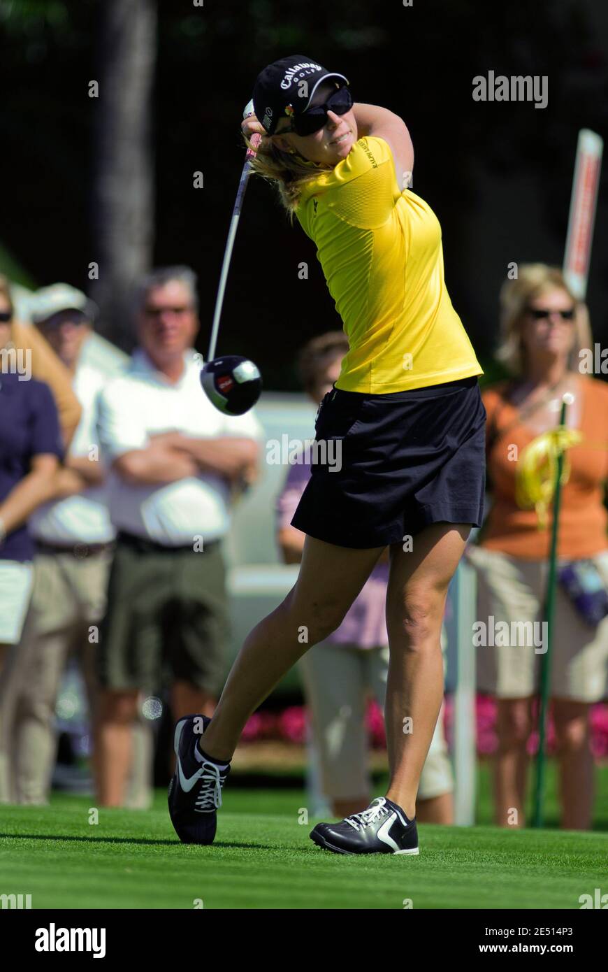 Morgan Pressel in action at the LPGA Stanford International Pro Am ...