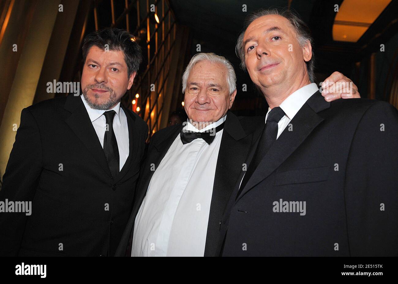 French humorist Philippe Chevallier, Regis Laspales and French actor ...