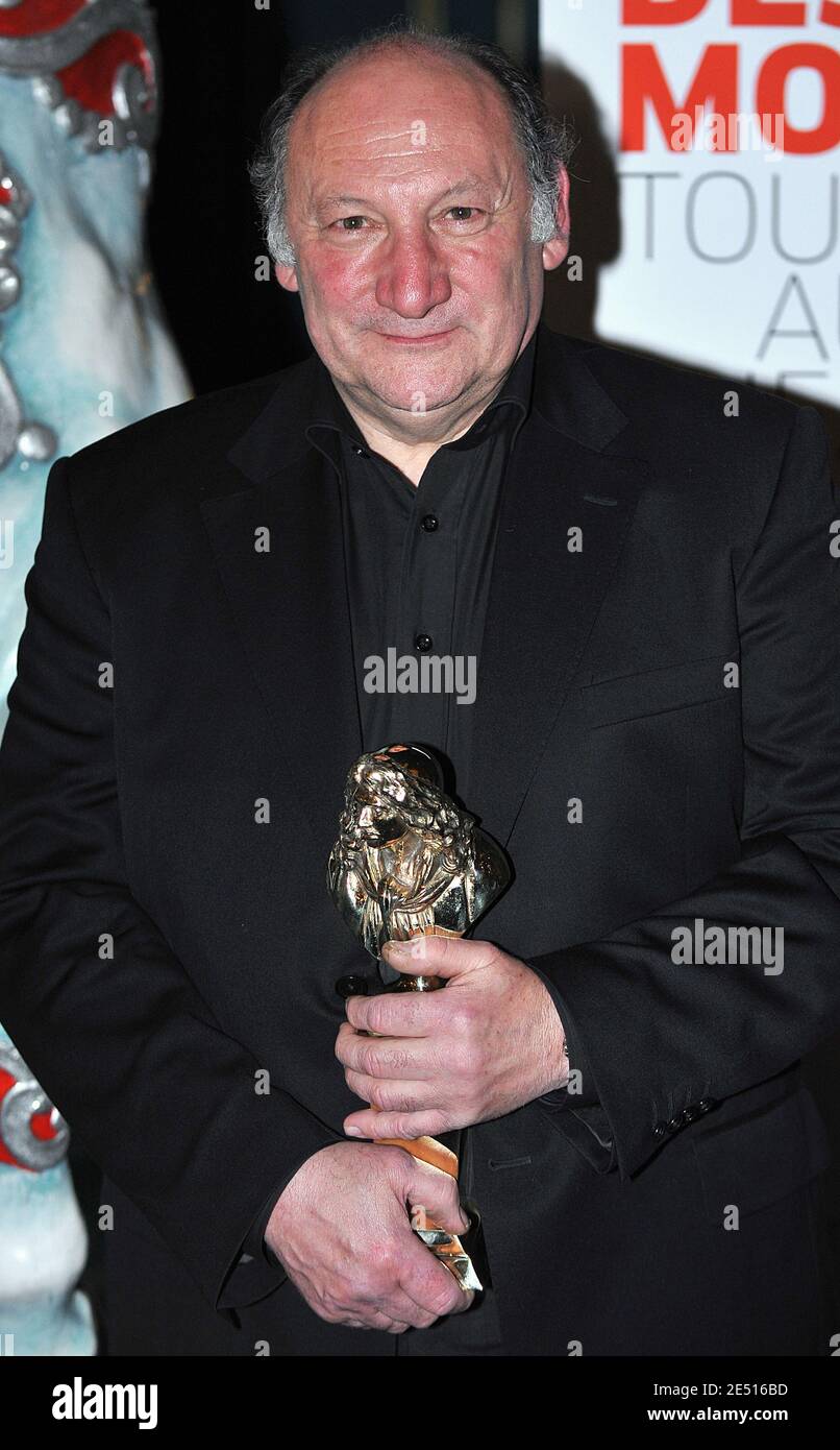 Xavier Jaillard poses during the 22nd Molieres theatre awards ceremony ...