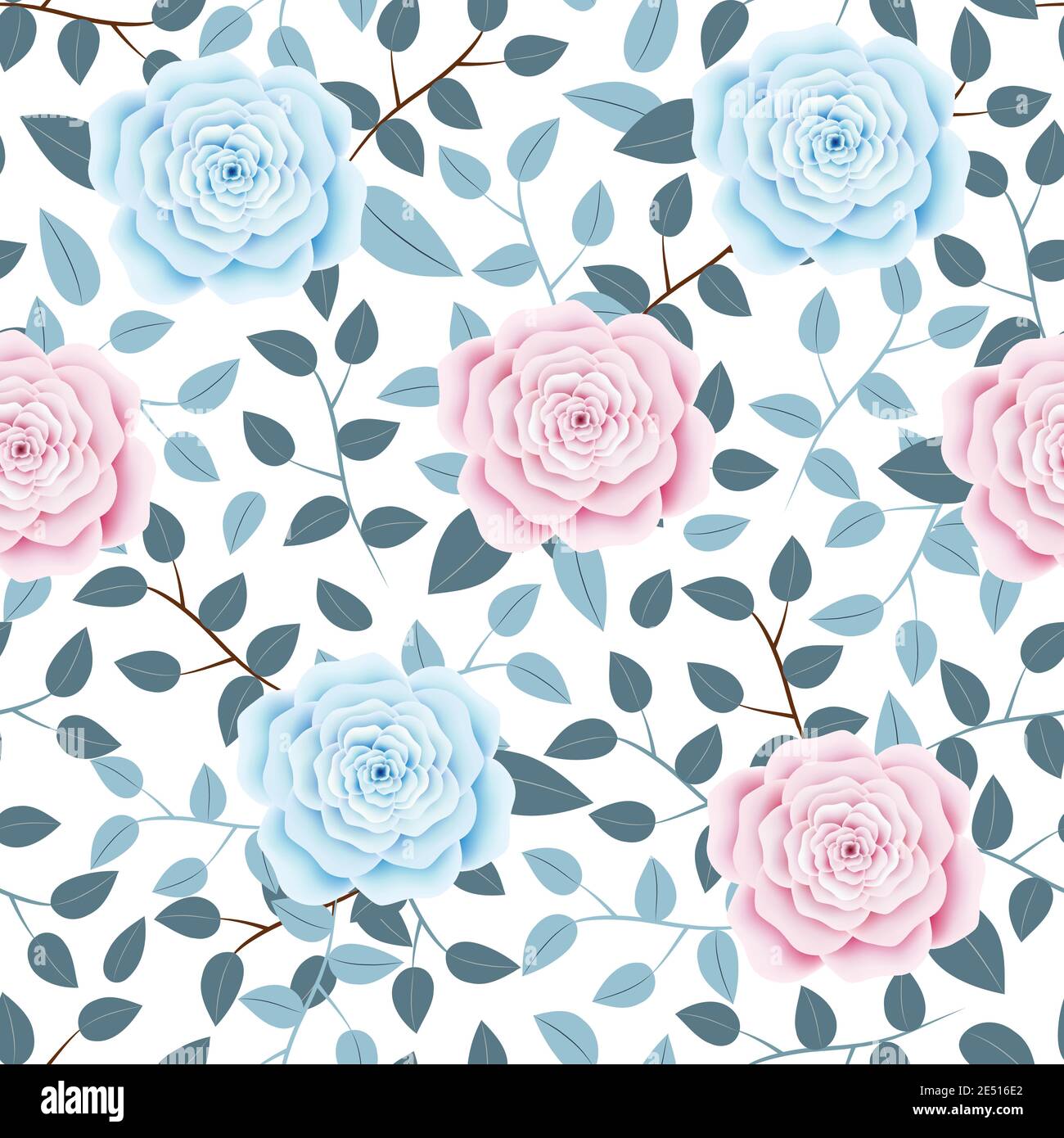 Evergreen white rose Stock Vector Images - Alamy