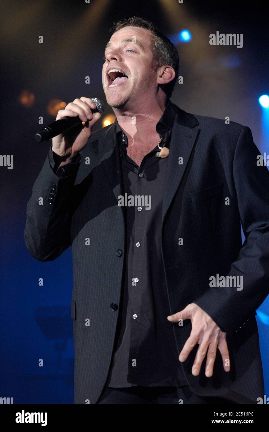 Canadian singer Garou performs live on stage during the 'Chorus' music ...