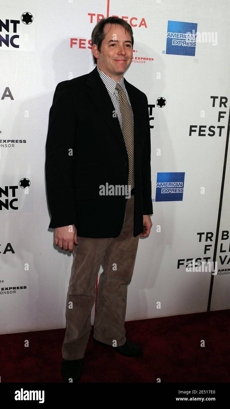 Matthew Broderick arriving for the 2008 Tribeca Film Festival screening ...