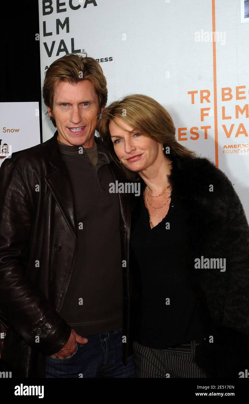 Denis Leary and wife Ann Lembeck arriving for the 2008 Tribeca Film ...