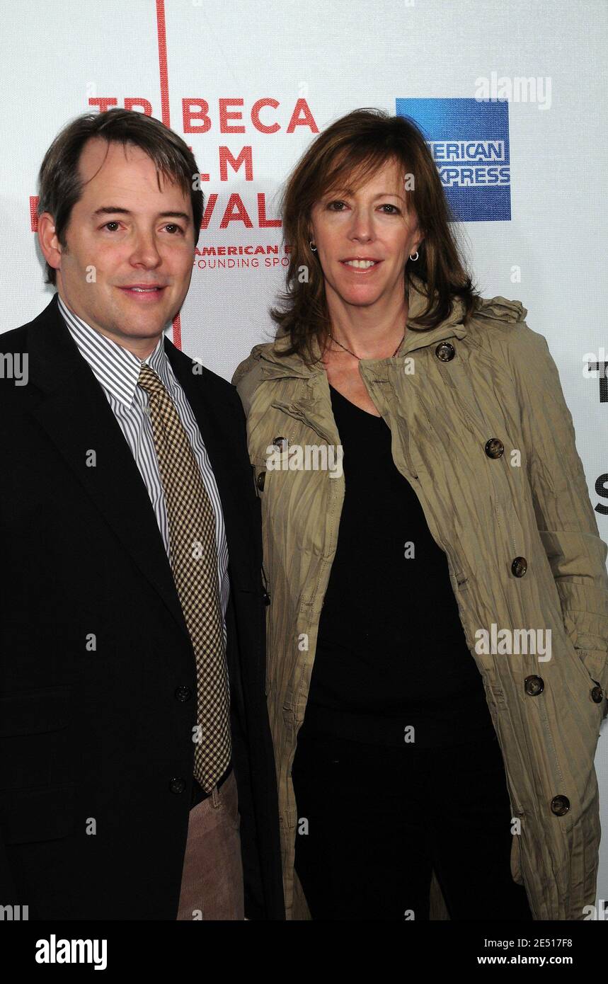 Matthew Broderick and Jane Rosenthal arriving for the 2008 Tribeca Film ...