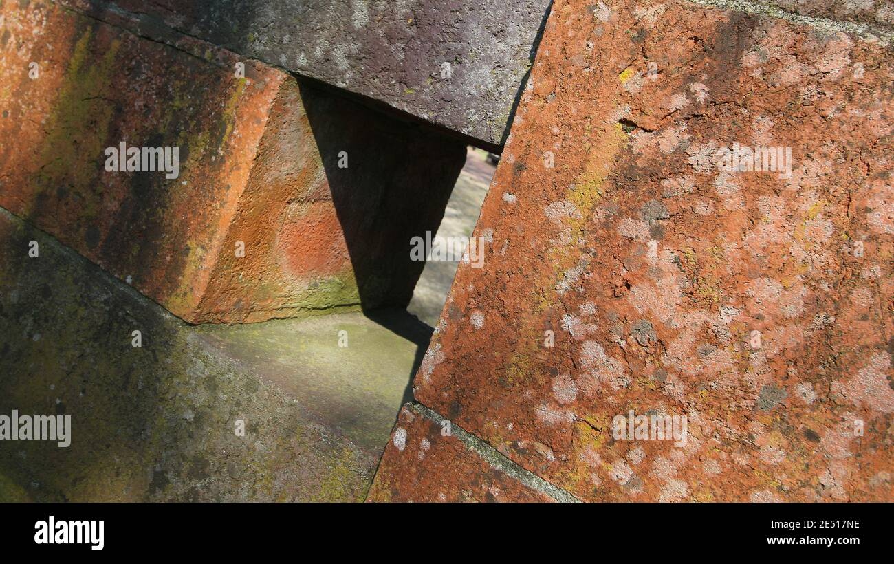 Square hole in a brick wall texture Stock Photo - Alamy