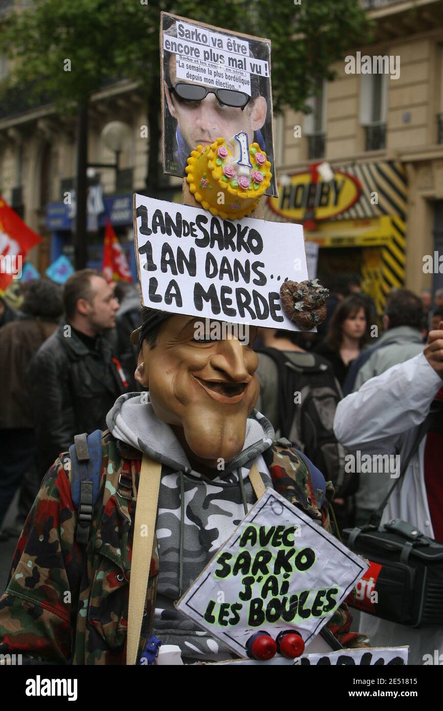 Unions' traditional May Day Rally in Paris from Place de la Republique ...