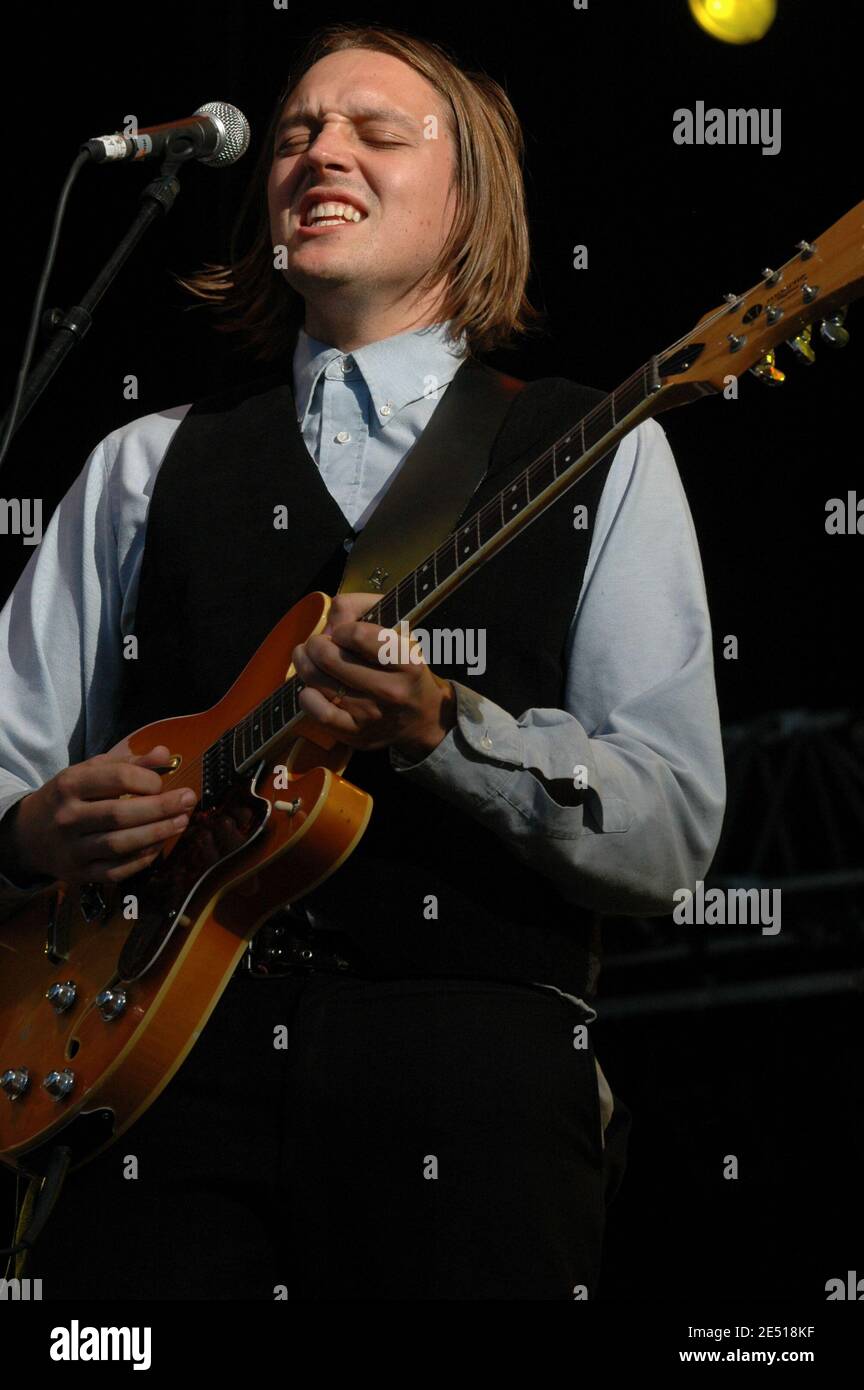 Singer Win Butler from the Canadian band Arcade Fire performs live on ...