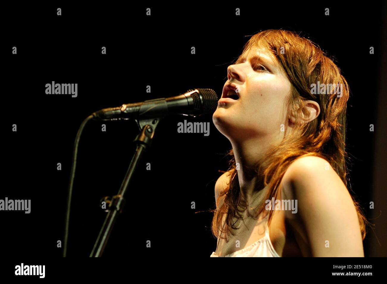 French singer Camille performs live on stage during 7th edition of the ...