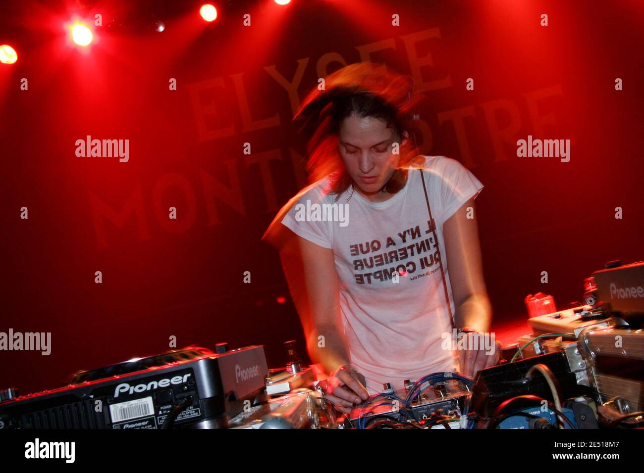 French DJ Chloe performs live on stage in Paris, France, on February ...