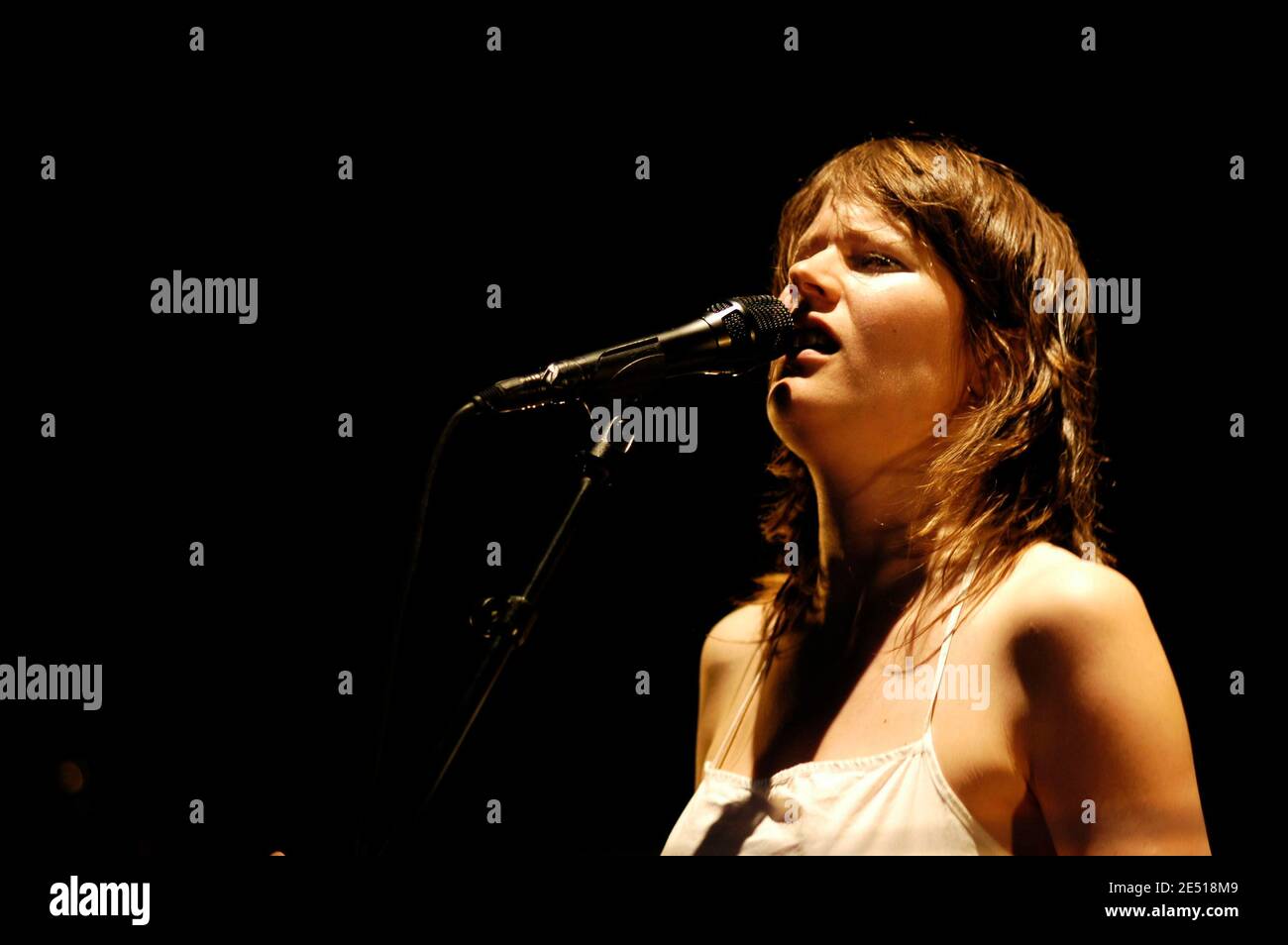 French singer Camille performs live on stage during 7th edition of the ...