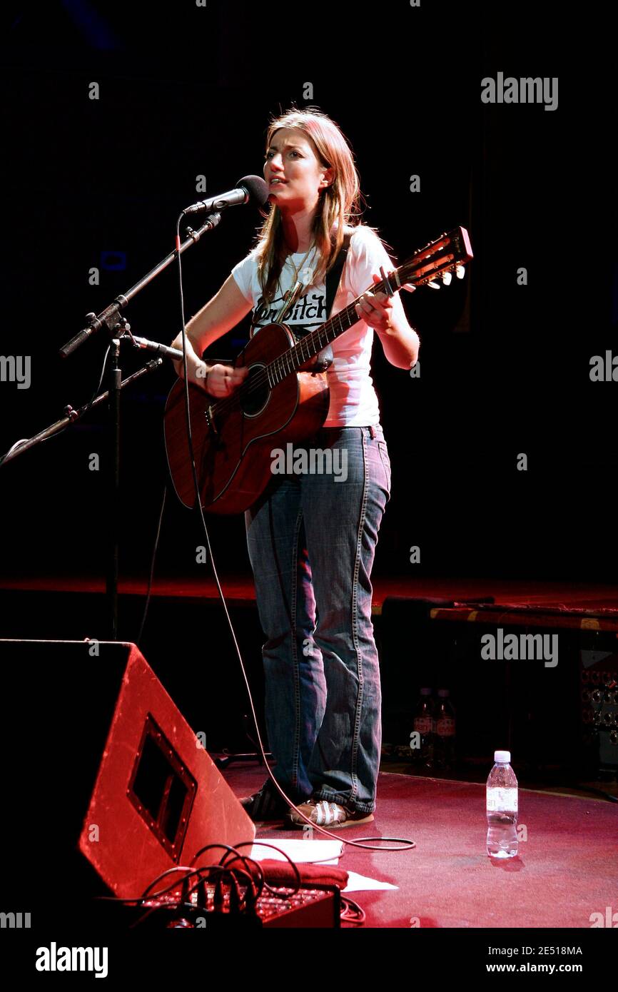 French singer Anais performs live on stage in Paris, France, on January ...