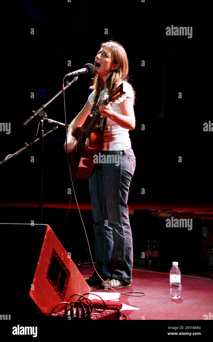 French singer Anais performs live on stage in Paris, France, on January ...