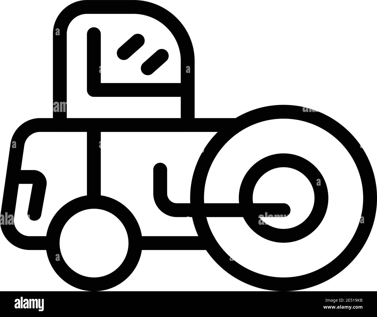 Roller machine icon. Outline roller machine vector icon for web design ...