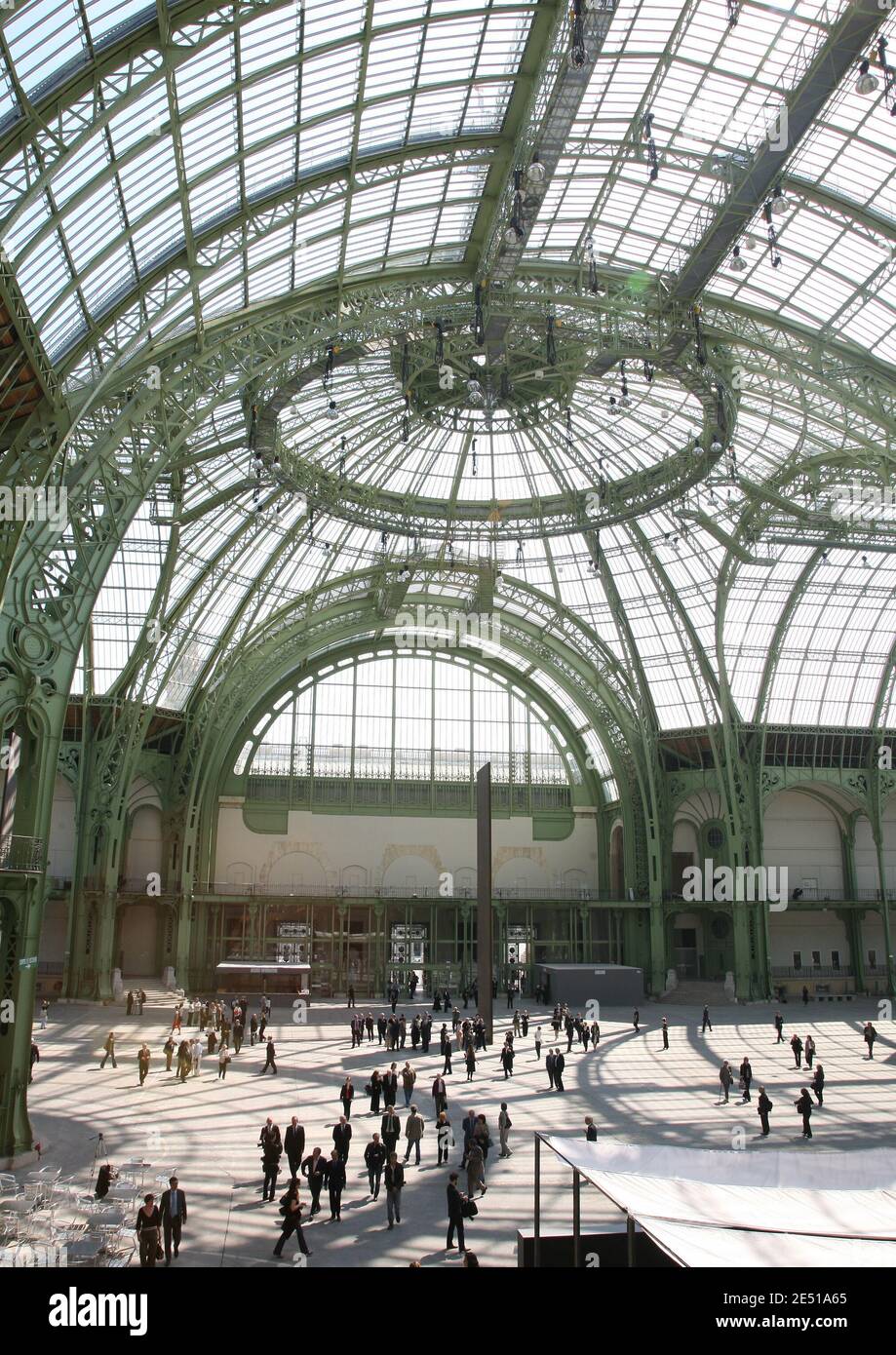 Atmosphere during the Monumenta 2008 held at the Grand Palais in Paris ...