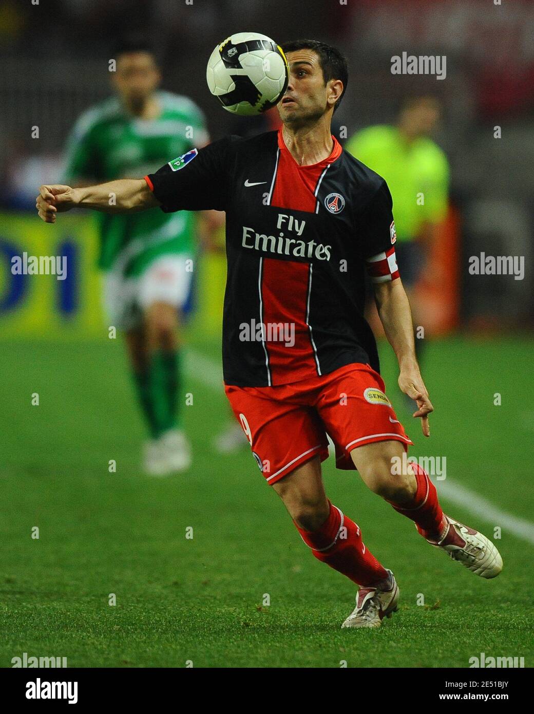 PSG's captain Pedro Miguel Pauleta in action during the French First ...