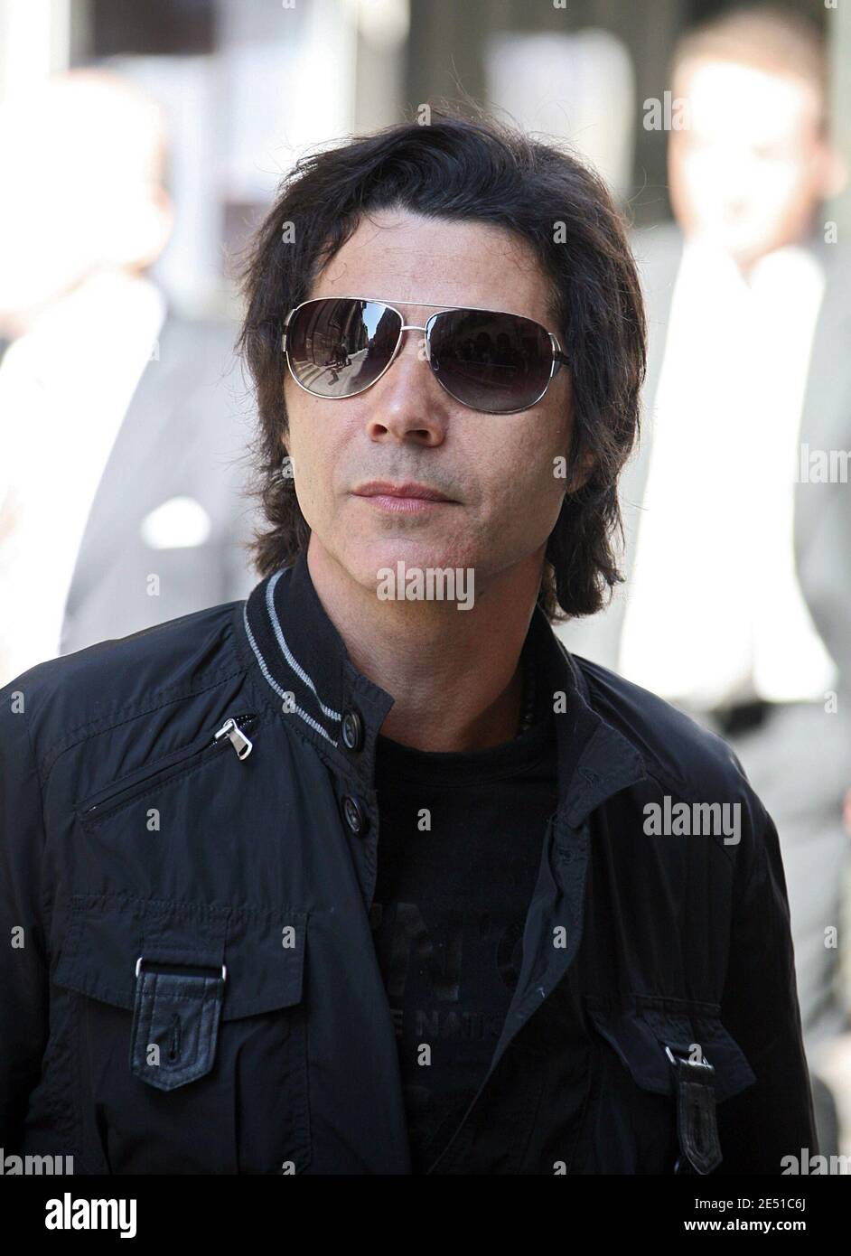 Jean-Luc Lahaye arrives for a service to pay homage to TV presenter ...