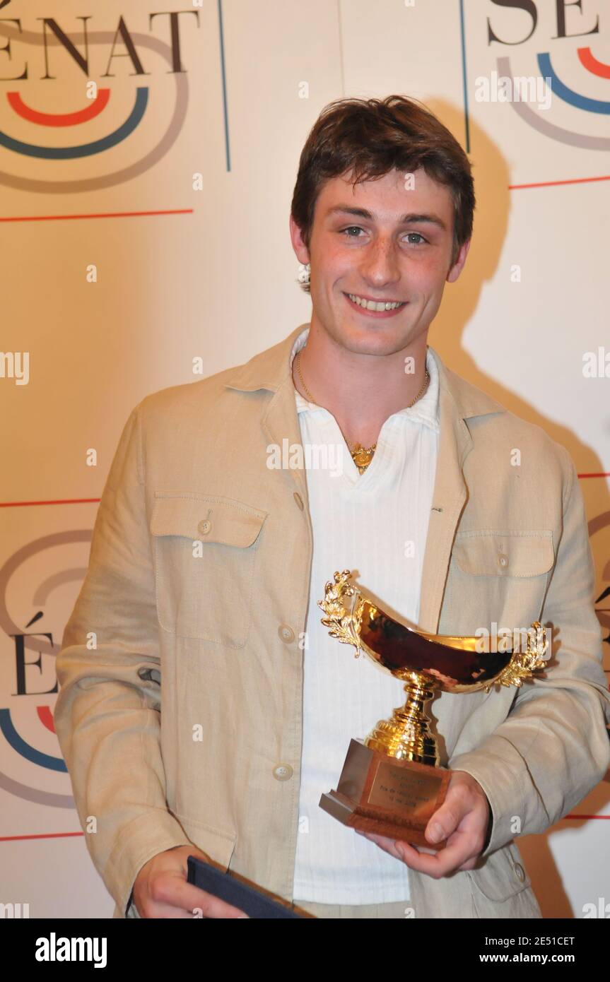 French ice skating champion Brian Joubert is honored at the French ...